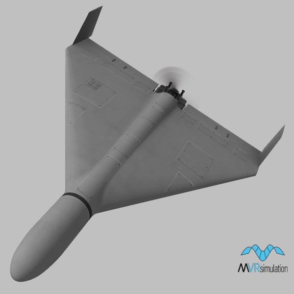 Shahed-131.IR.grey 3D Model | MVRsimulation