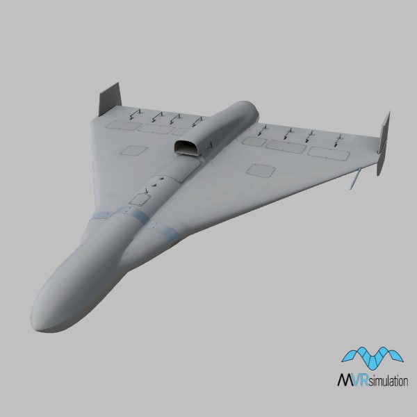 Shahed-238.IR.grey 3D Model | MVRsimulation